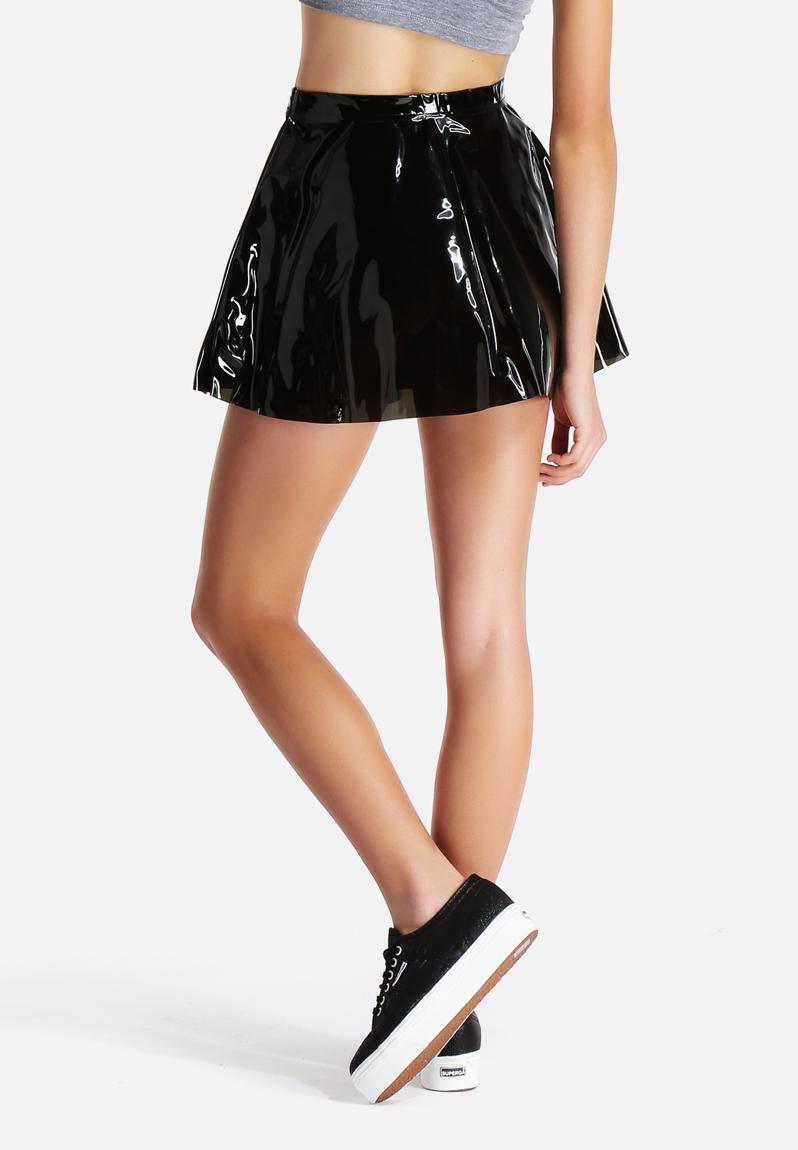 Clear PVC Circle Skirt - Clear Black American Apparel Skirts ...