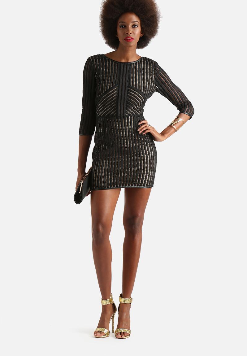 Good Looking Lace Fitted Drees - Black Goldie Occasion | Superbalist.com