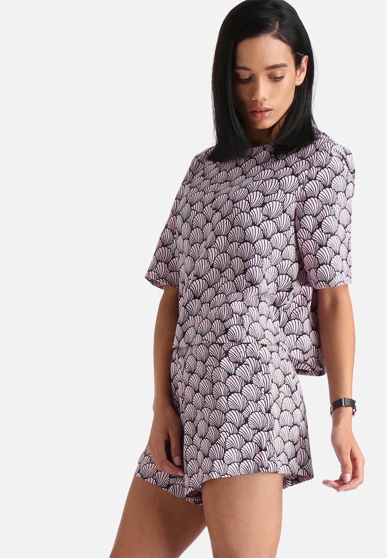 Mermaid Shell Top - Multi Pink Neon Rose Blouses | Superbalist.com