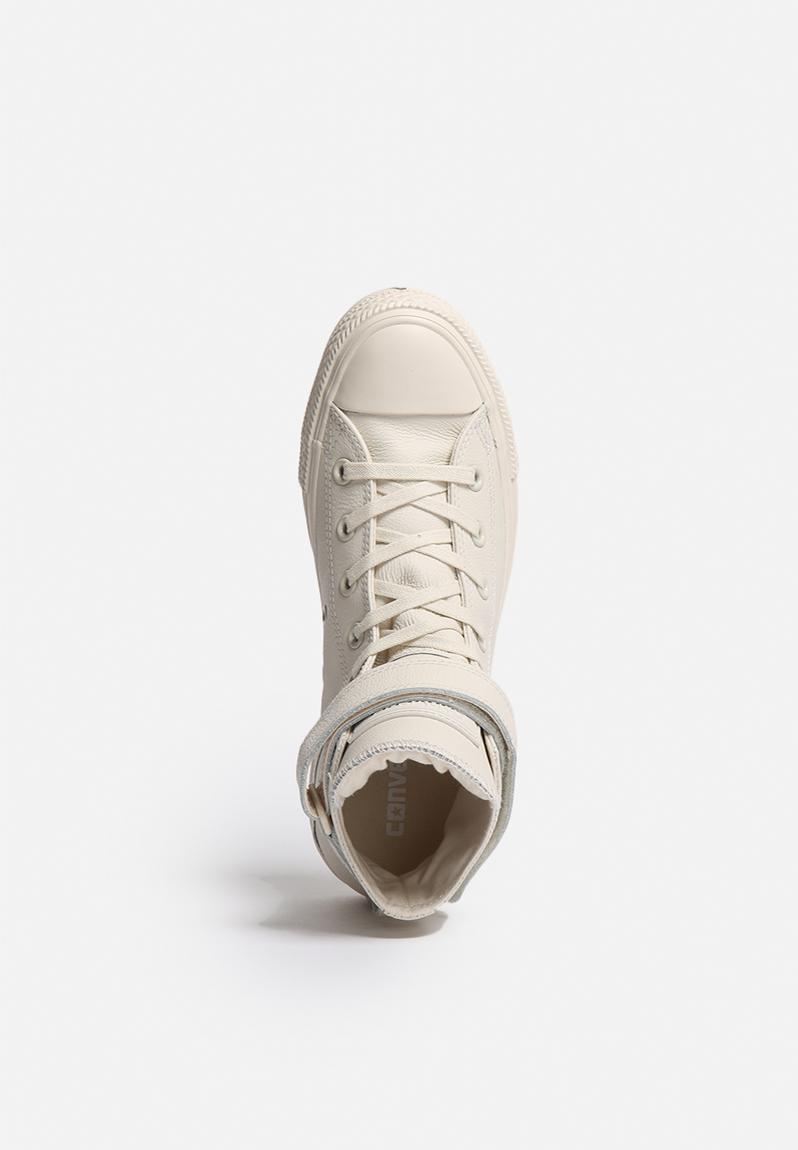 Converse CTAS Brea Mono Leather Hi - Parchment Converse Sneakers ...