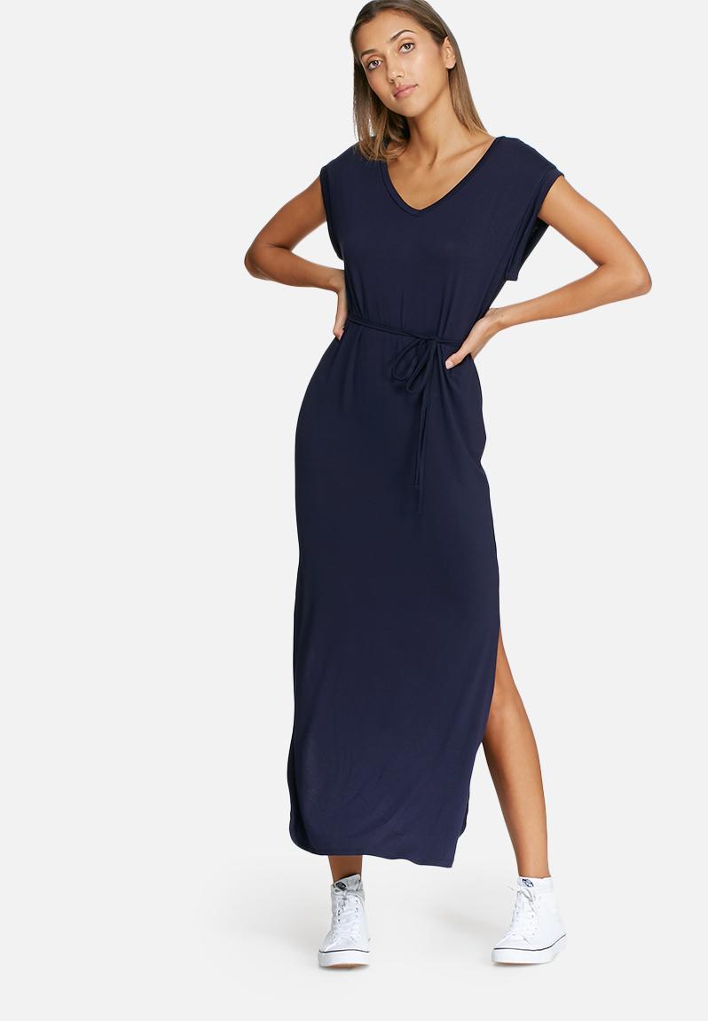 V-neck slouch maxi dress - navy dailyfriday Casual | Superbalist.com