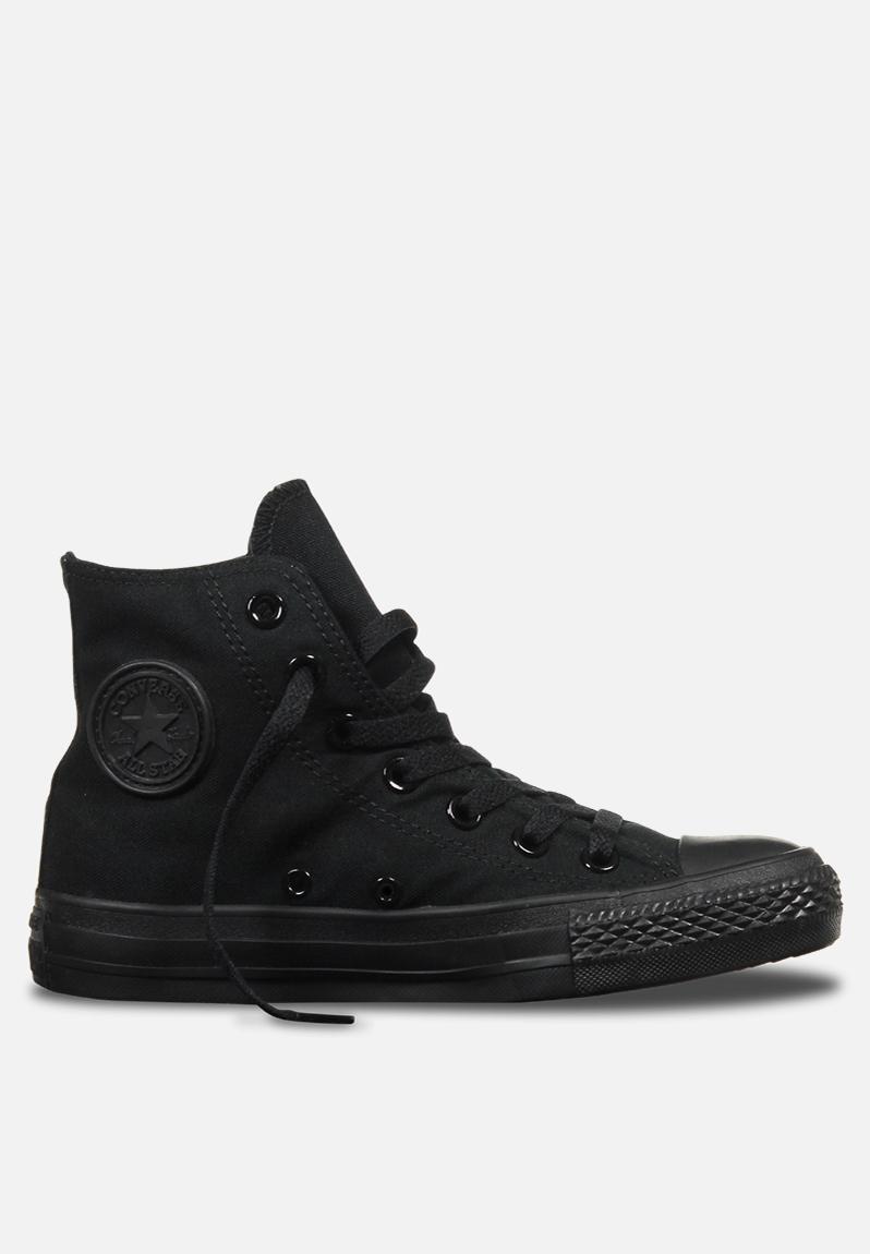 Converse CTAS HI Core Canvas Mono - Black Converse Sneakers ...